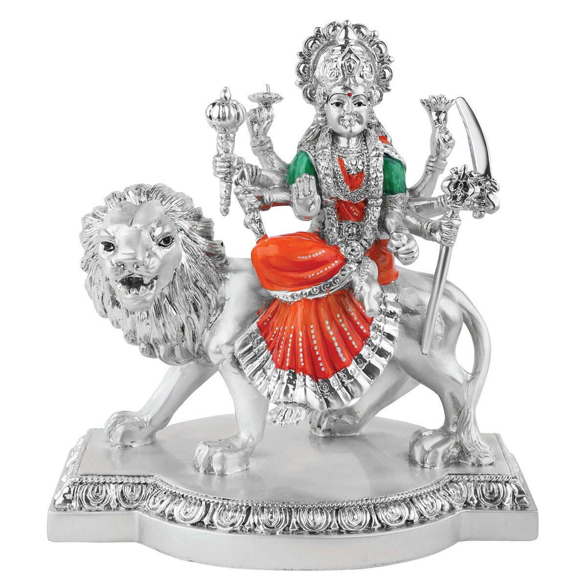 Maa Durga (H-14 cm) Medium- Colored – Momentz