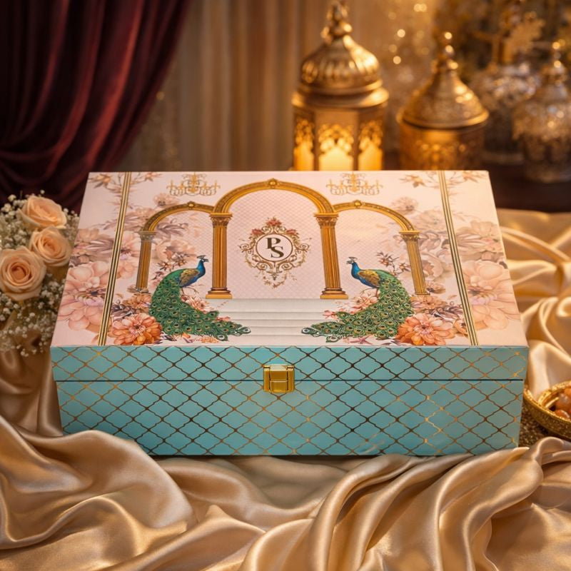 Peacock Motif Premium Gift Box